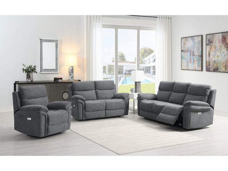 Harrow 3+1+1 Suite Dark Grey (Electric) — Cheshire Furniture Outlet