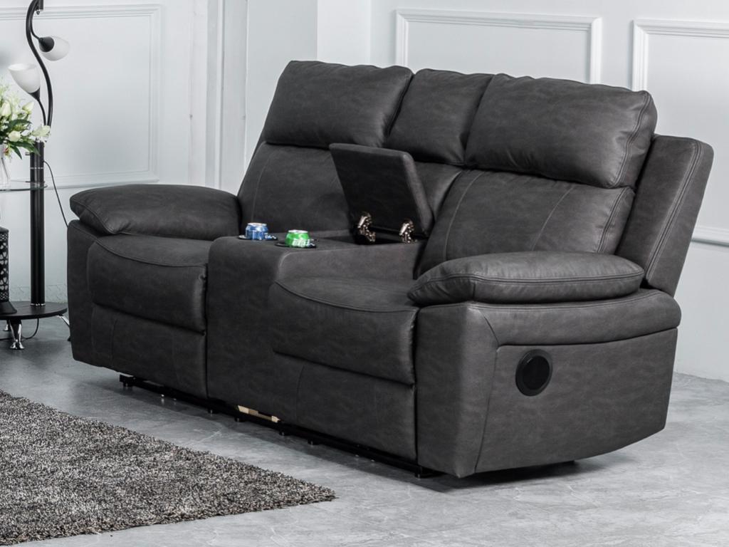 Huntington 2 Seater Electric Dark Grey with console — Cheshire ...