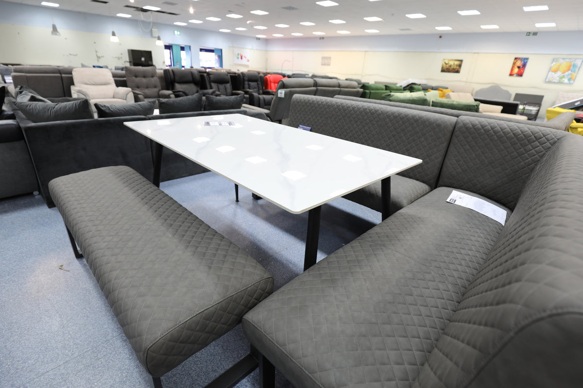 Opal 160cm Rectangular Dining Table & Corner Bench Set — Cheshire ...