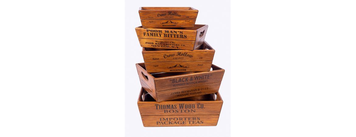 Set of 5 Oyster Nesting Boxes - Thomas Wood Co — Cheshire Furniture Outlet